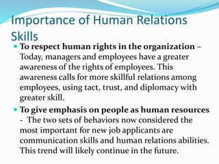 Fundamentals of Human Relations / Fundamentals of Human Behavior | PPTX