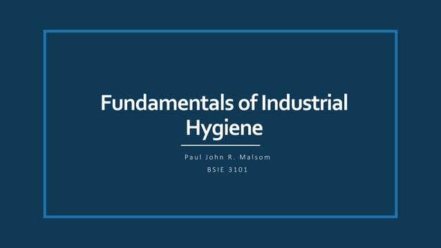 Fundamentals of Industrial Hygiene.pptx