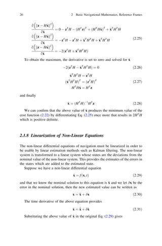 Fundamentals of inertial navigation, satellite based positioning and ...