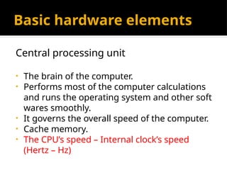 FUNDAMENTALS OF COMPUTER FOR BEED 1 MADE | PPTX