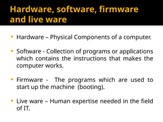 FUNDAMENTALS OF COMPUTER FOR BEED 1 MADE | PPTX