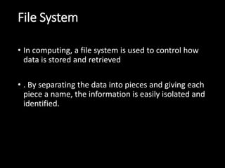 Fundamentals of information technology | PPTX