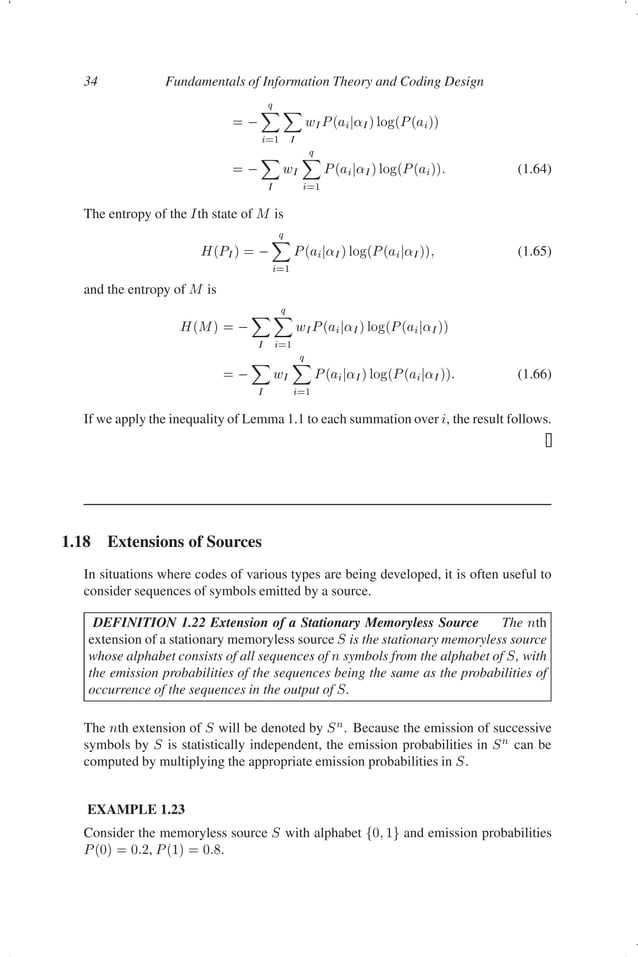 Fundamentals Of Informationtheoryandcodingdesigndiscretemathematicsanditsapplications