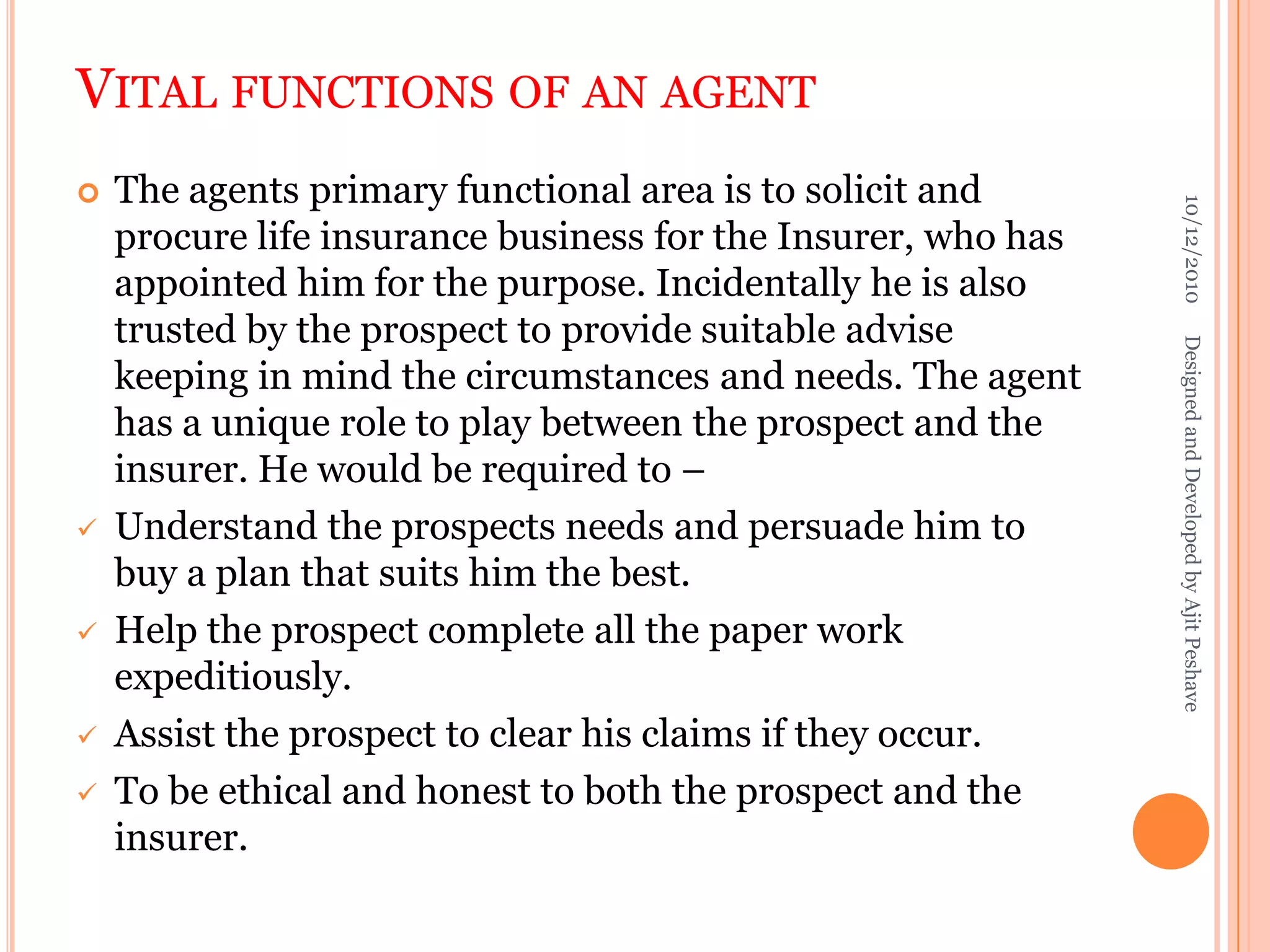 Fundamentals Of Insurance(2) | PPSX