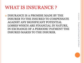 Fundamentals Of Insurance(2) | PPSX