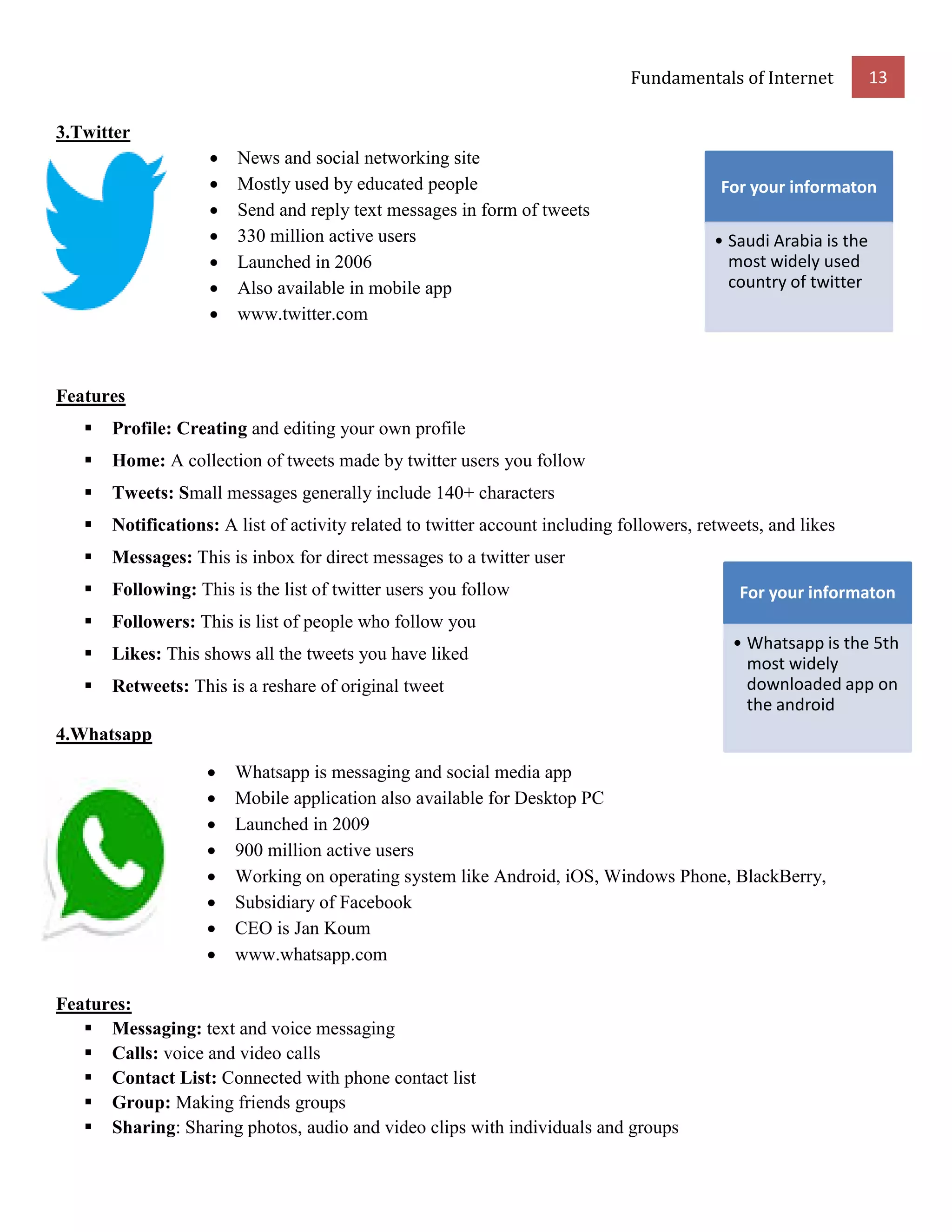 Fundamentals of internet | PDF