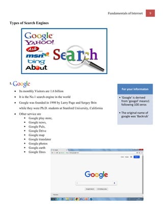 Fundamentals of internet | PDF