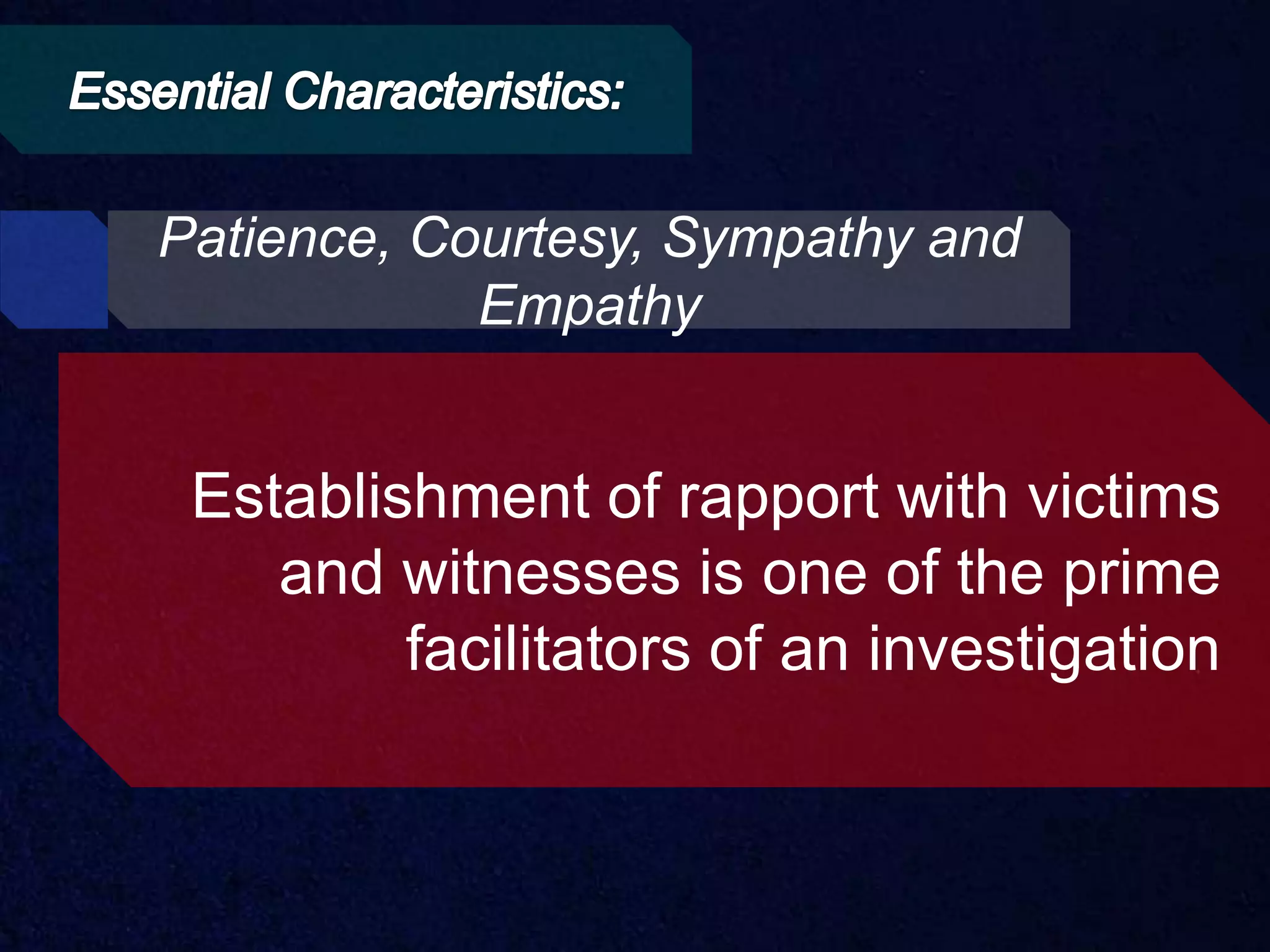 Fundamentals of investigation | PPTX