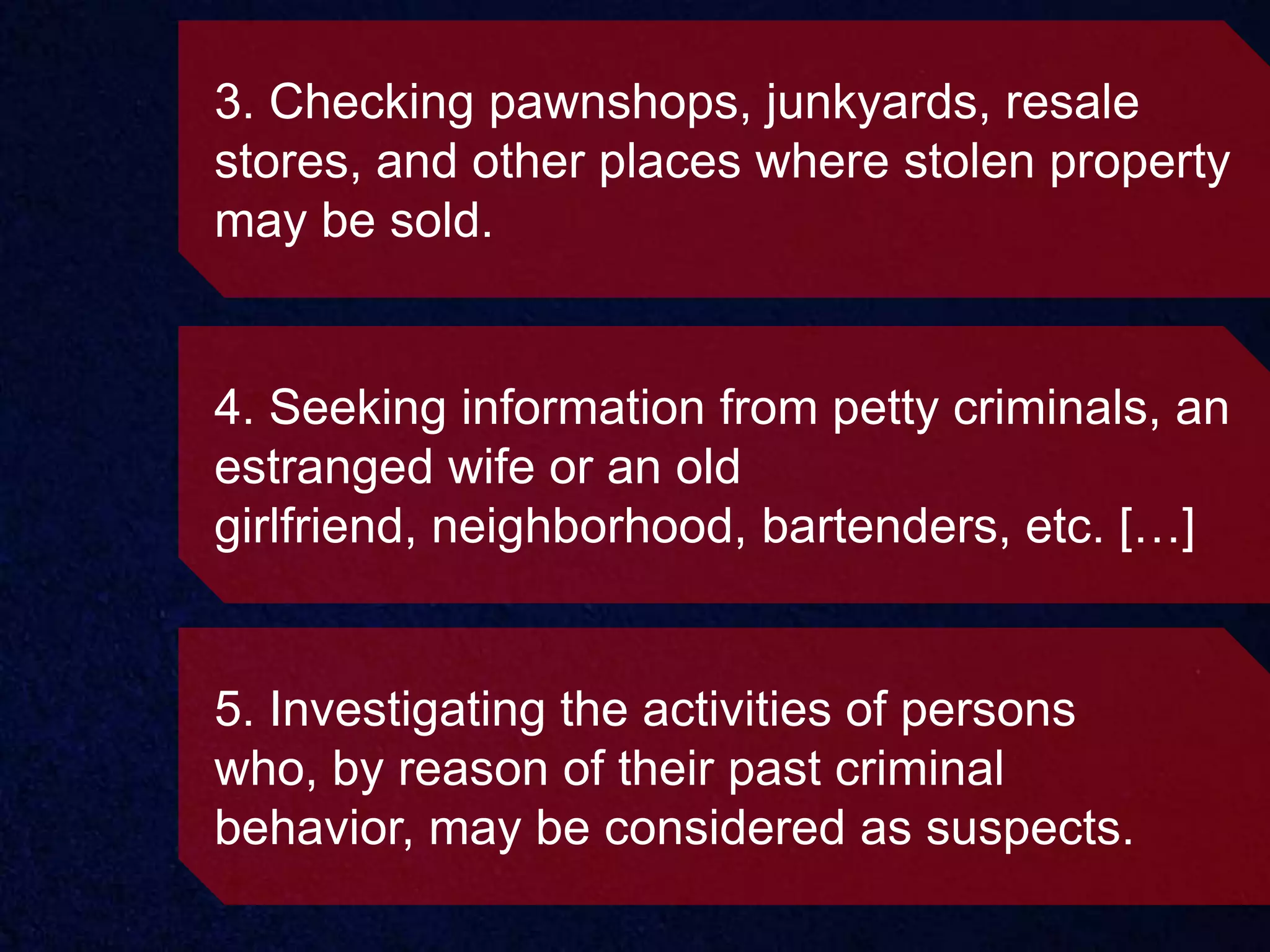 Fundamentals of investigation | PPTX