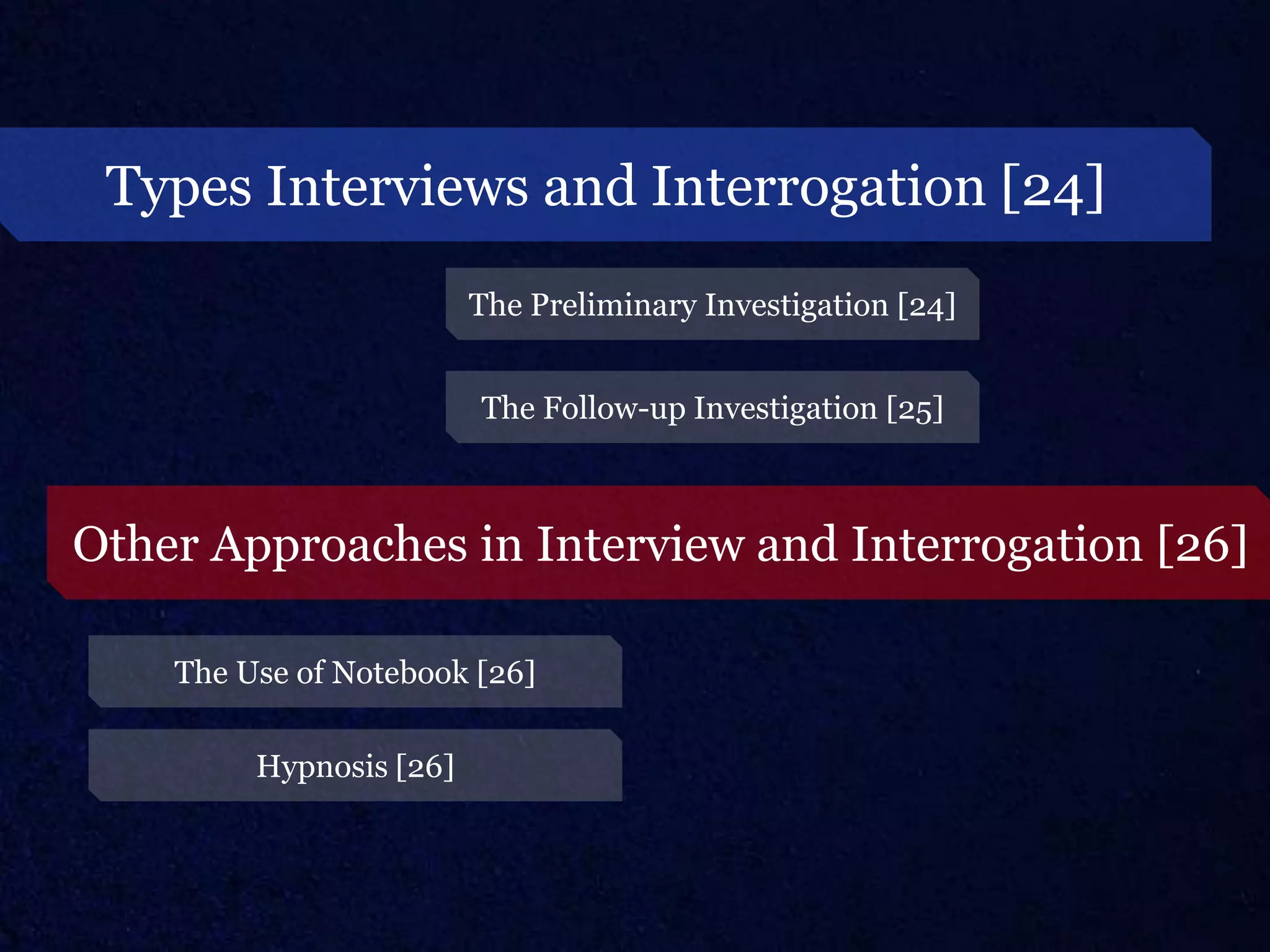 Fundamentals of investigation | PPTX