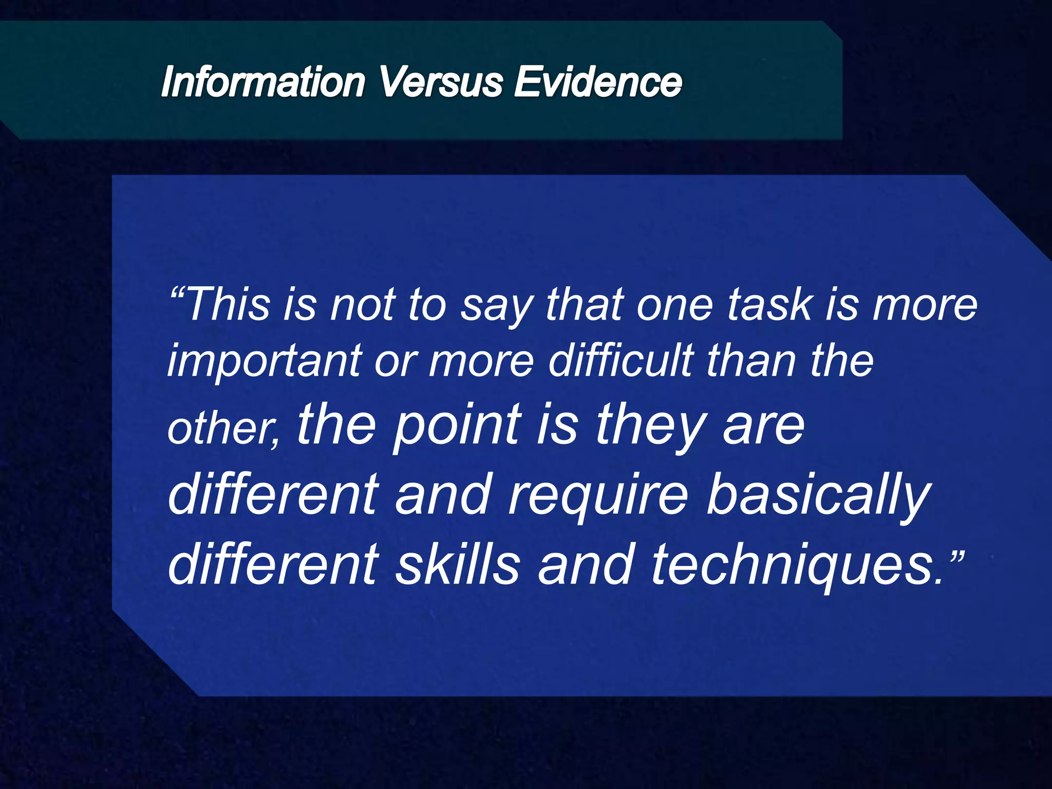 Fundamentals of investigation | PPTX