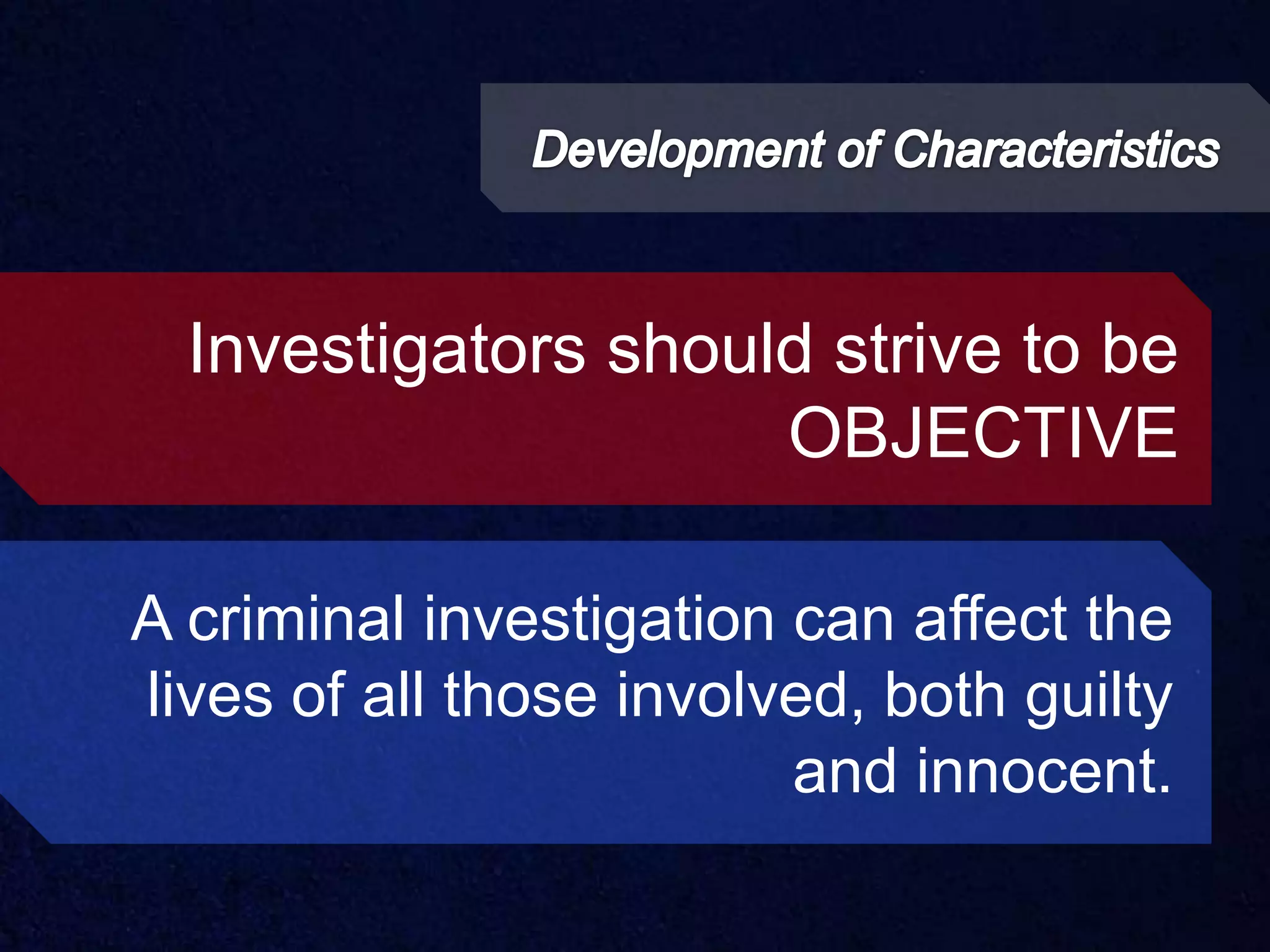 Fundamentals of investigation | PPTX
