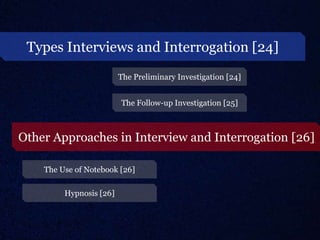 Fundamentals of investigation | PPTX