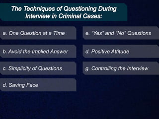 Fundamentals of investigation | PPTX
