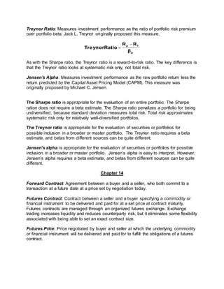 Fundamentals of Investments Summary | DOCX