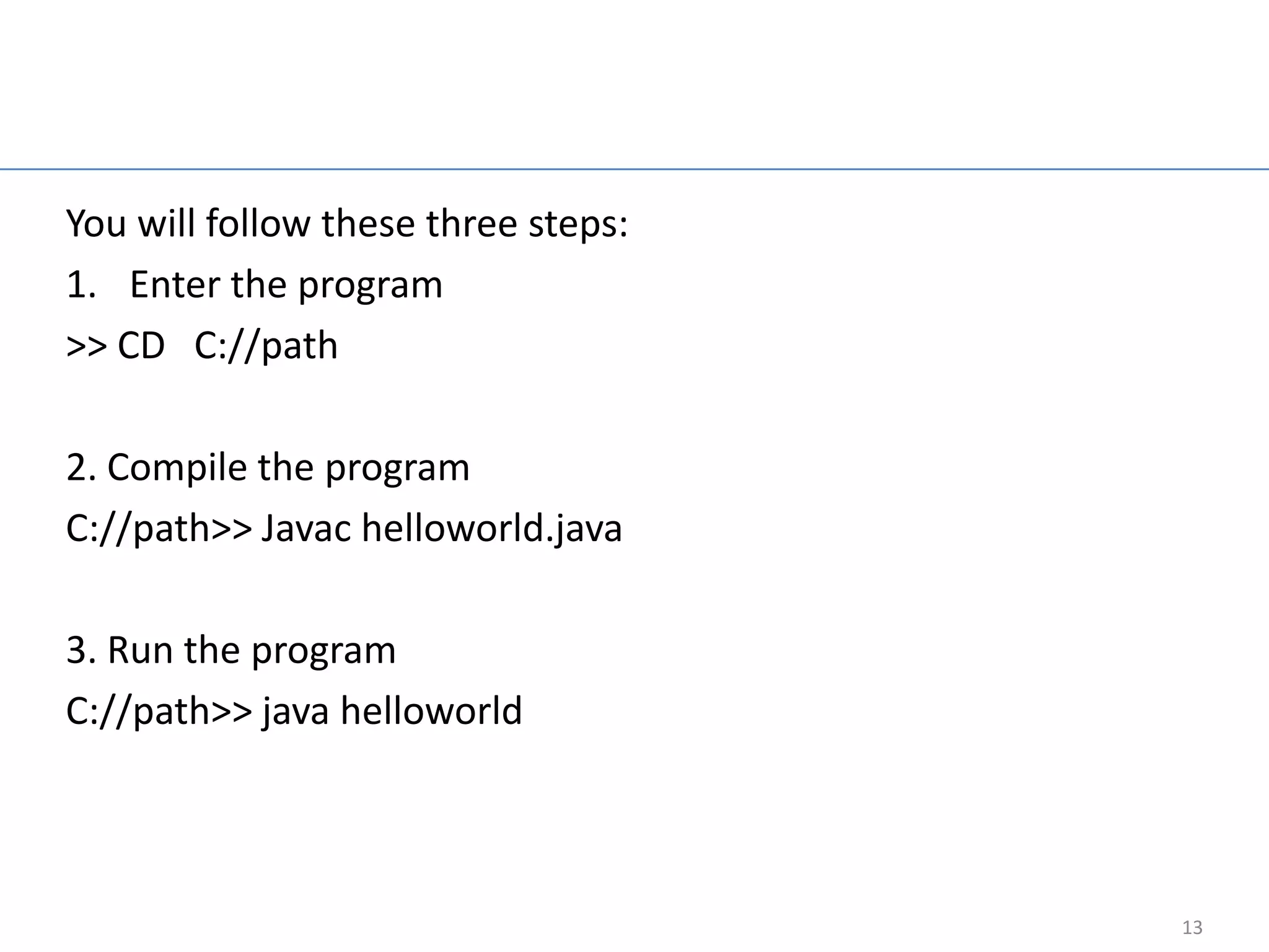 Fundamentals of java --- version 2 | PPTX