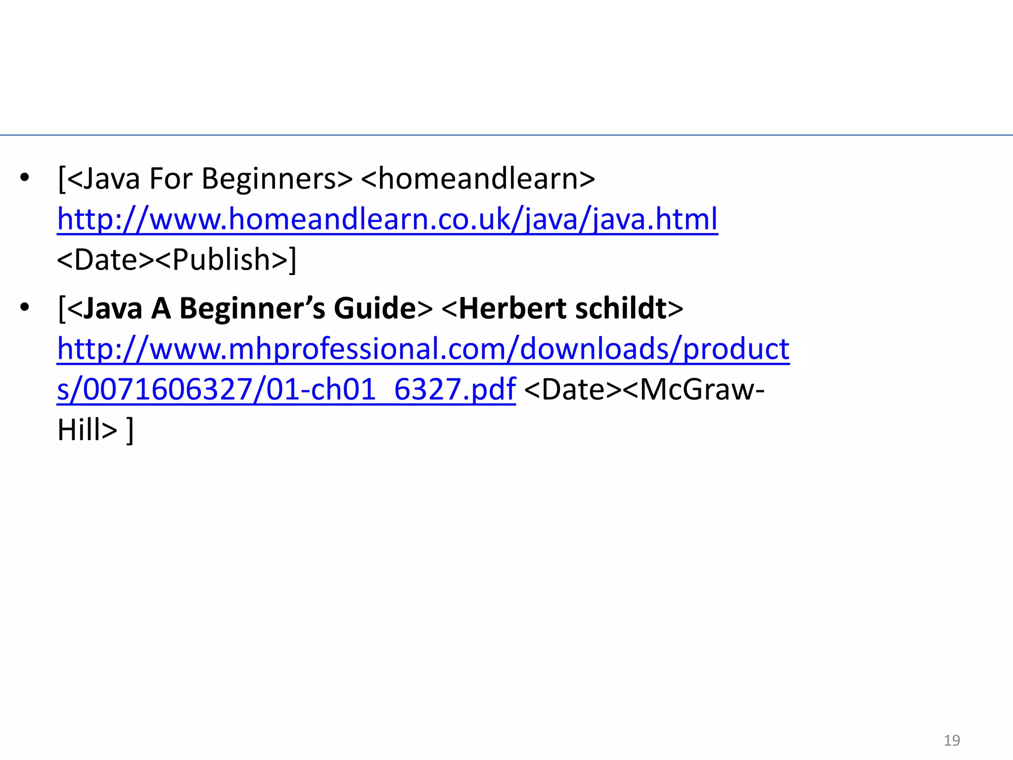 Fundamentals of java --- version 2 | PPTX
