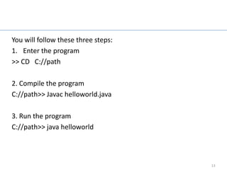 Fundamentals of java --- version 2 | PPT