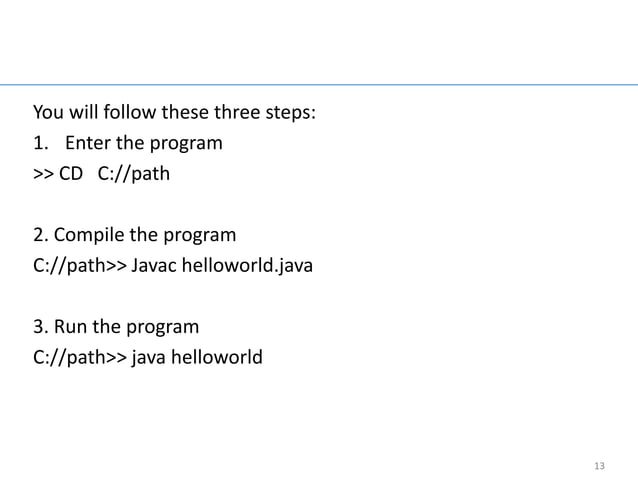 Fundamentals of java --- version 2 | PPT