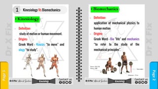 Fundamentals of kinesiology I Dr X Fix | PPT