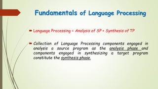 Fundamentals of Language Processing | PPTX