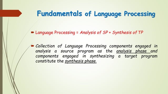 Fundamentals of Language Processing | PPTX