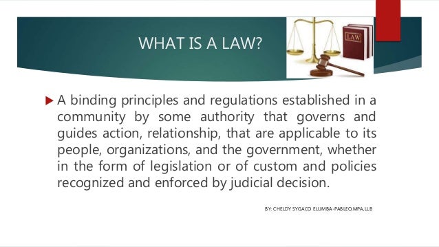 Fundamentals of law -ece