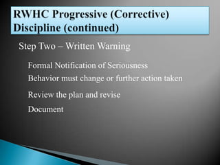 Fundamentals Of Leadership Progressive Dicipline | PPTX