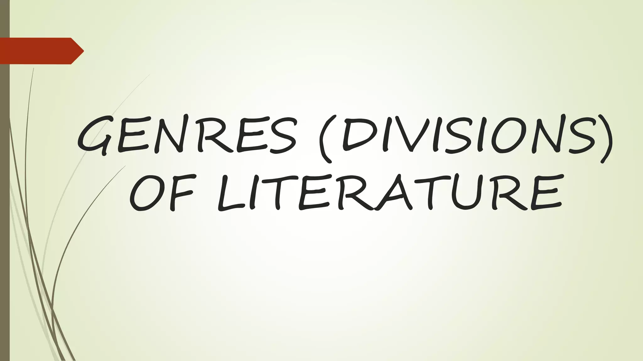 Fundamentals of literature | PPTX