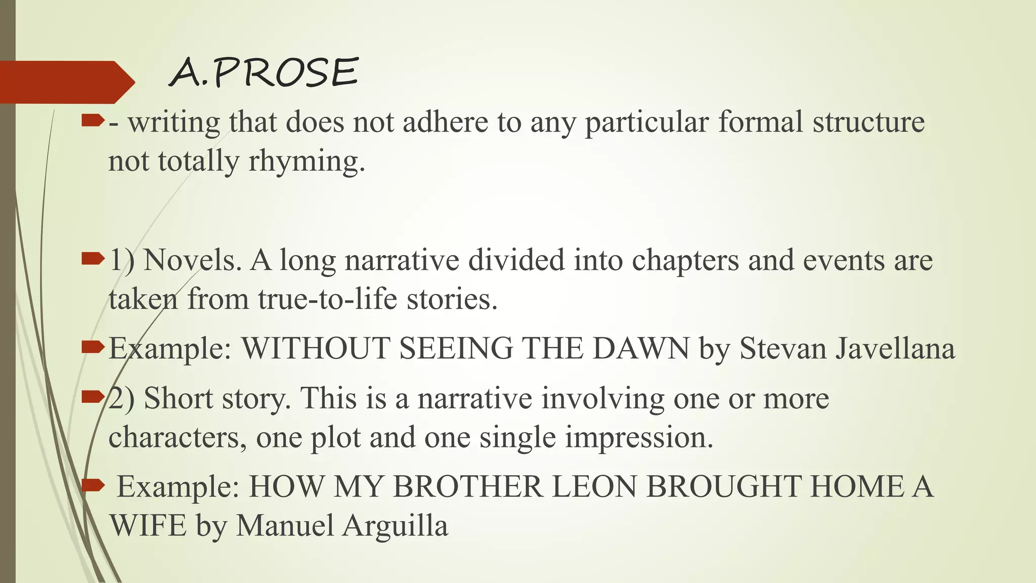 Fundamentals of literature | PPTX