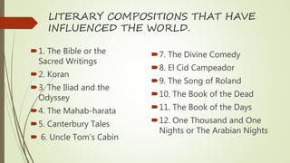 Fundamentals of literature | PPTX