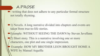 Fundamentals of literature | PPTX