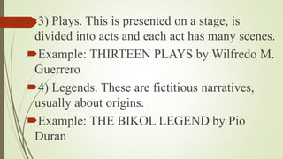 Fundamentals of literature | PPTX