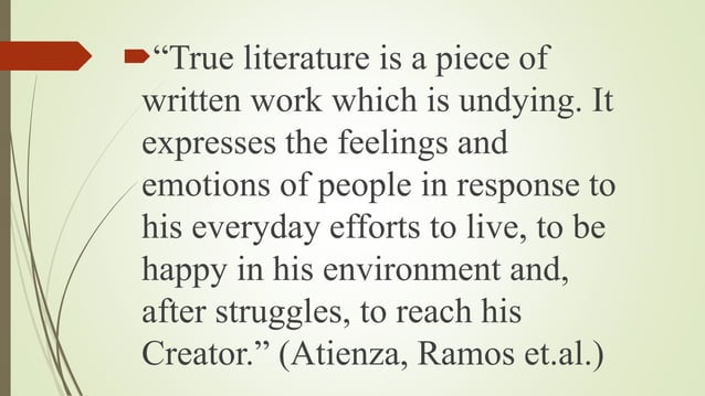 Fundamentals of literature | PPTX