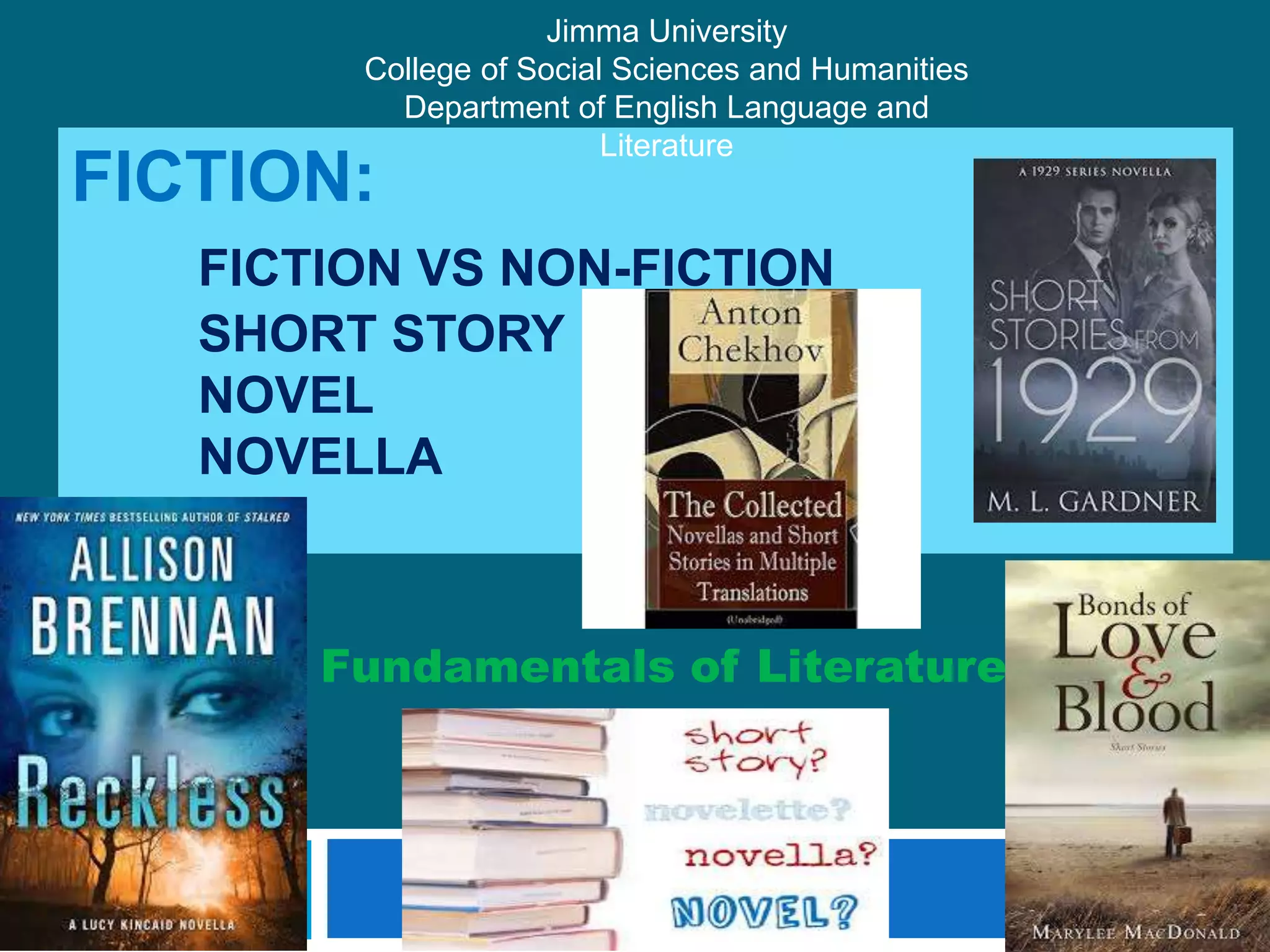 Fundamentals of Literature: Fiction ppt | PPTX