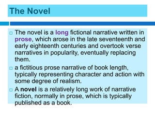 Fundamentals of Literature: Fiction ppt | PPTX