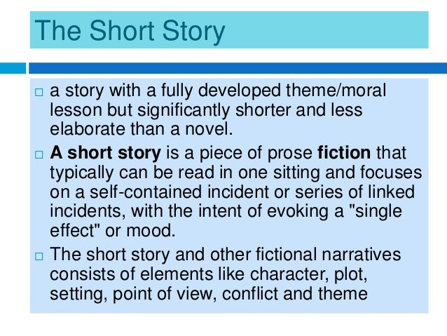 Fundamentals of Literature: Fiction ppt