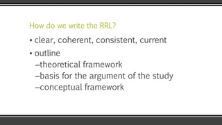 Fundamentals of literature review | PPTX
