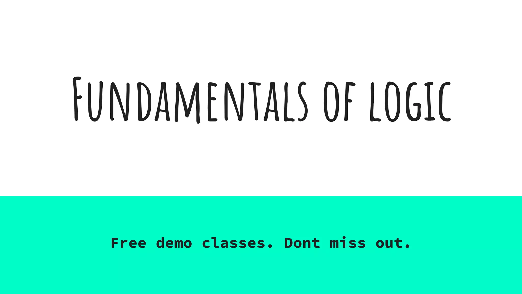 Fundamentals of logic | PPTX