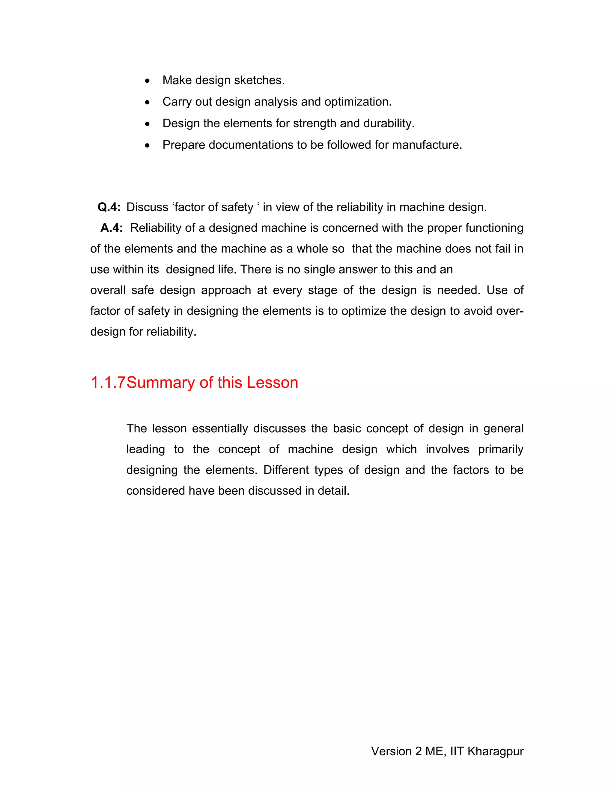 Fundamentals of machine design | PDF