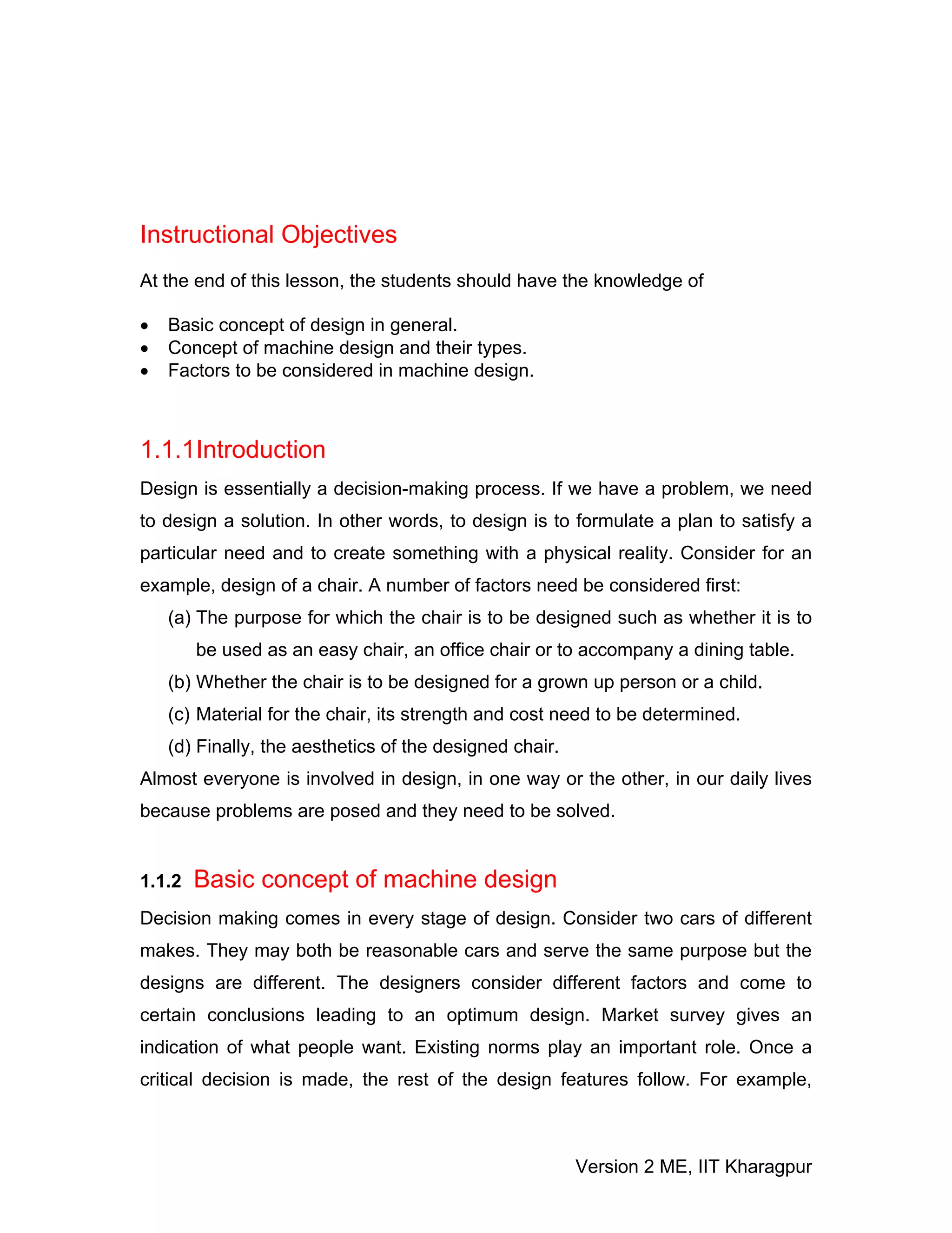 Fundamentals of machine design | PDF