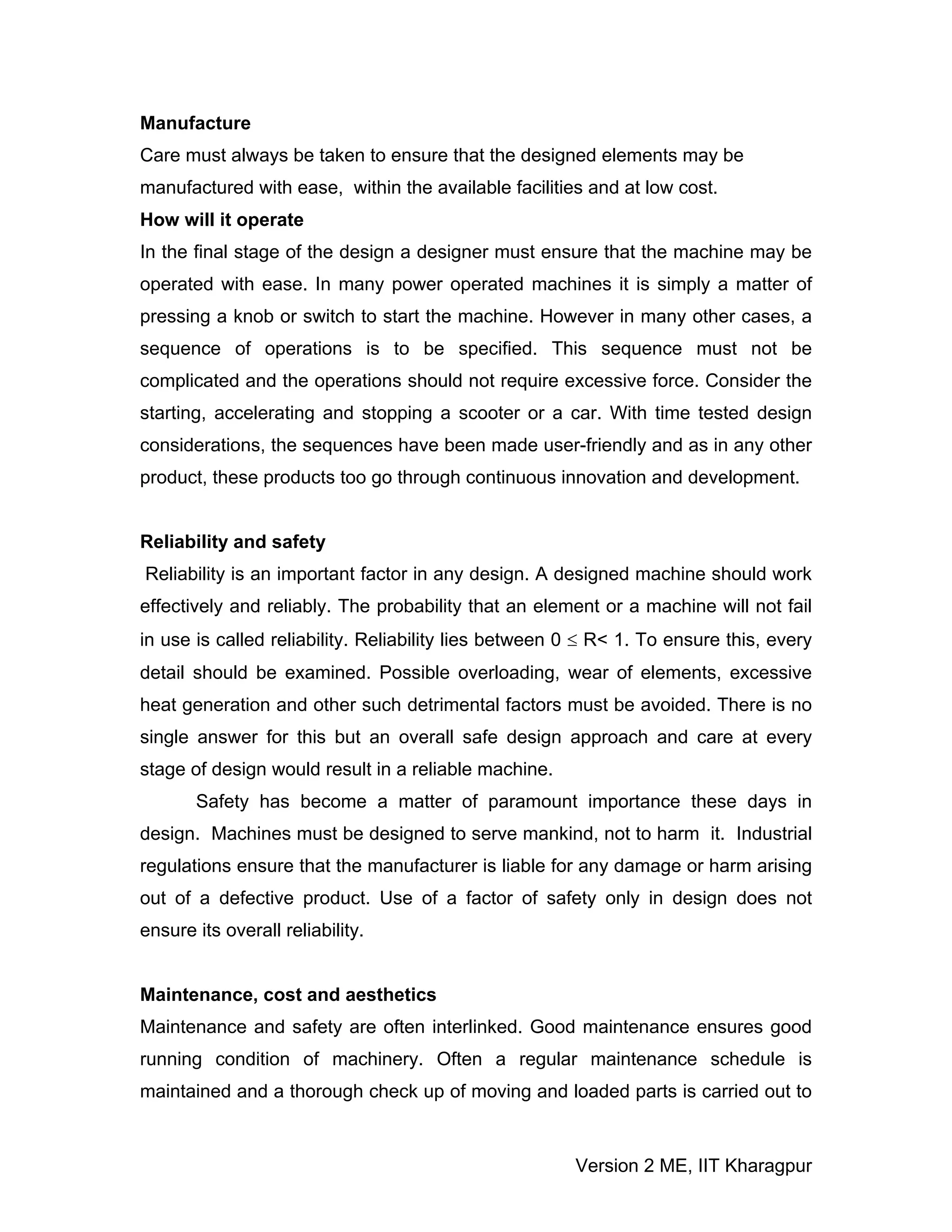 Fundamentals of machine design | PDF