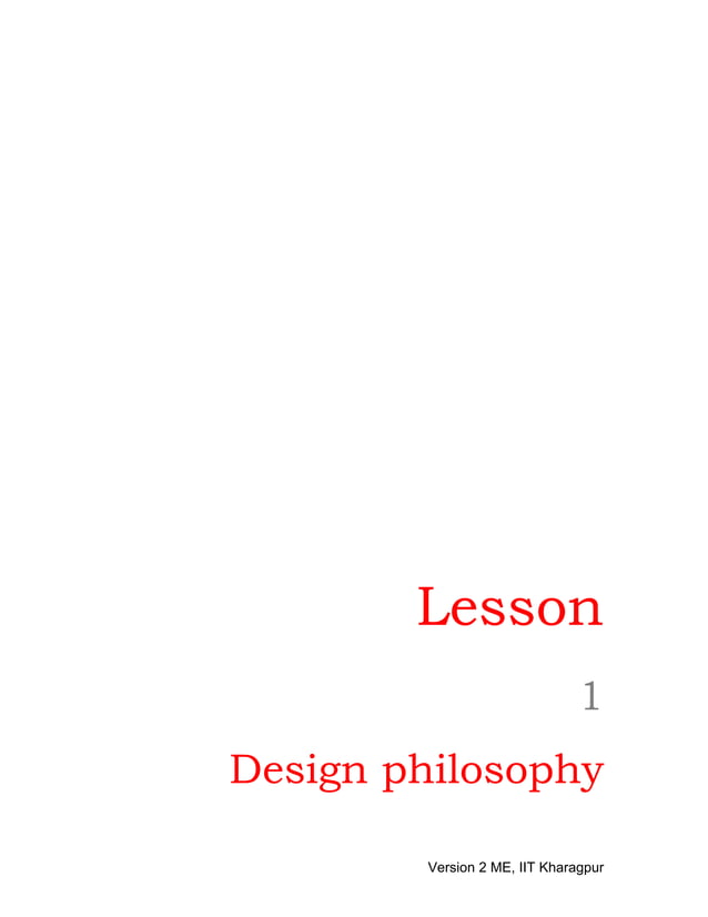 Fundamentals of machine design | PDF