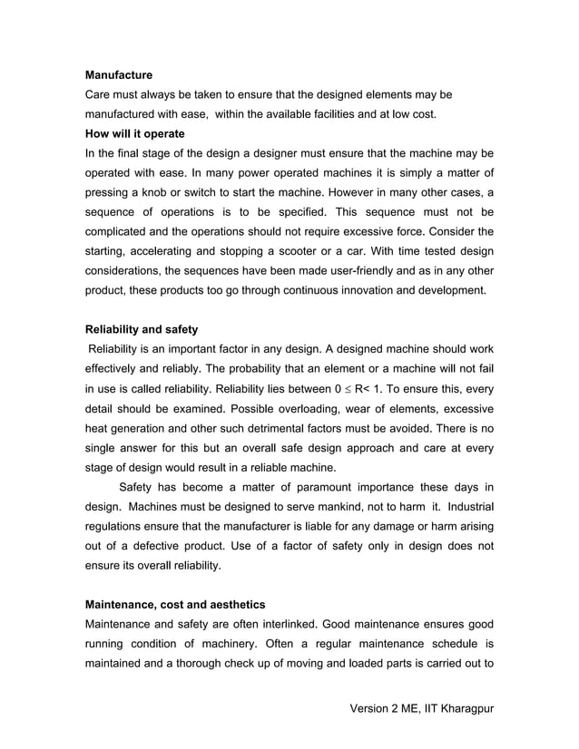 Fundamentals of machine design | PDF
