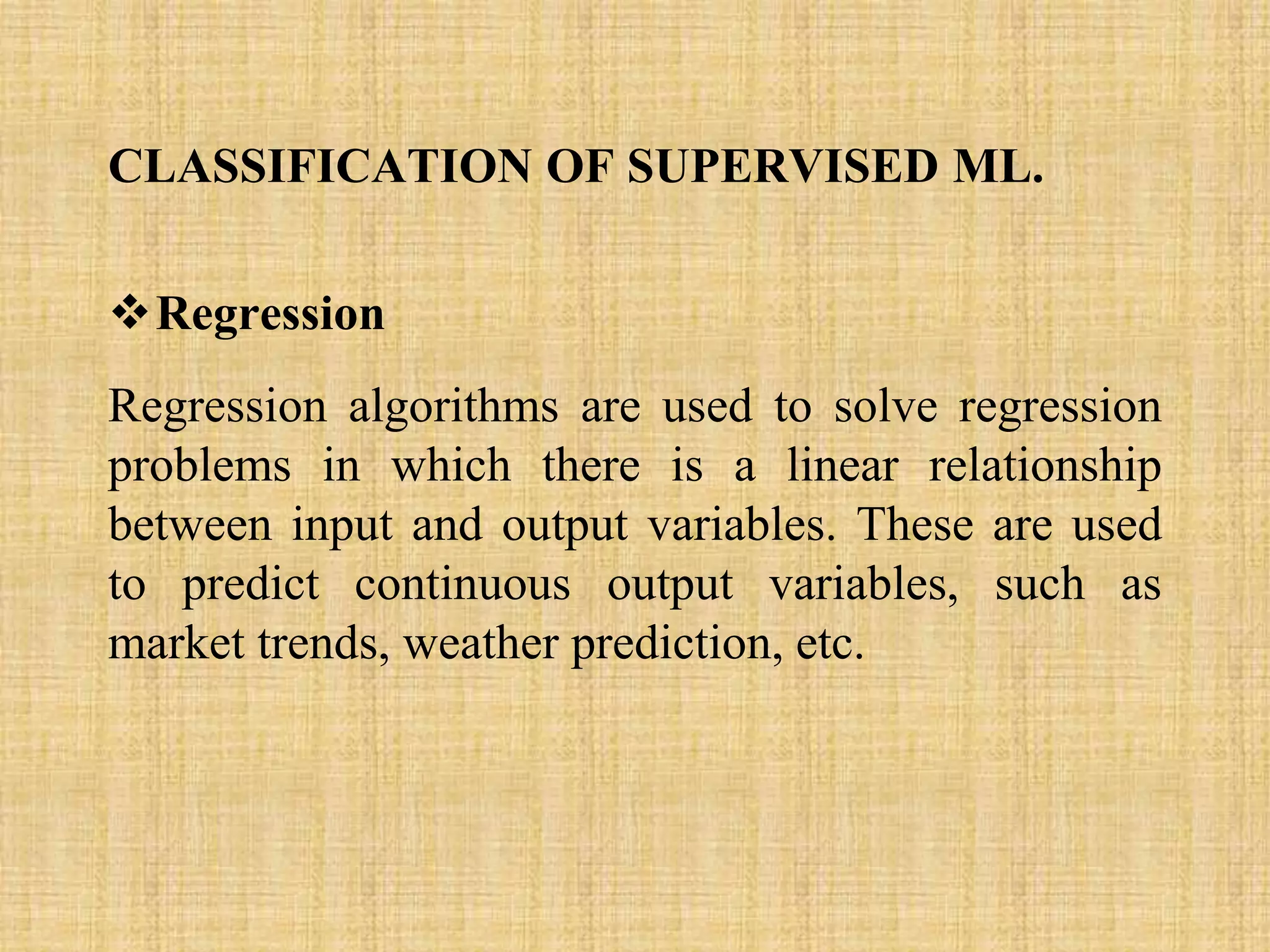 FUNDAMENTALS OF MACHINE LEARNING & IT’S TYPES | PPT