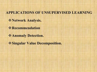 FUNDAMENTALS OF MACHINE LEARNING & IT’S TYPES | PPT