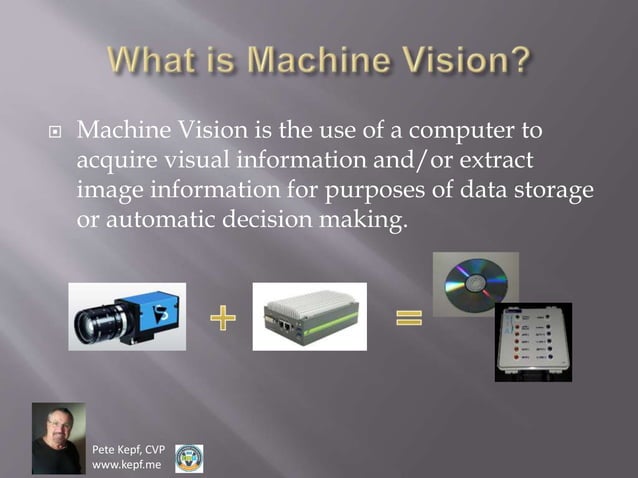 Fundamentals of Machine Vision | PPTX