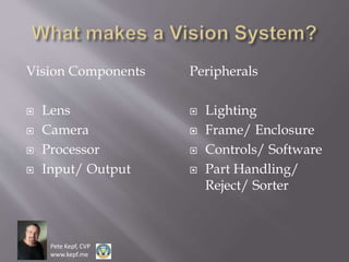 Fundamentals of Machine Vision | PPTX