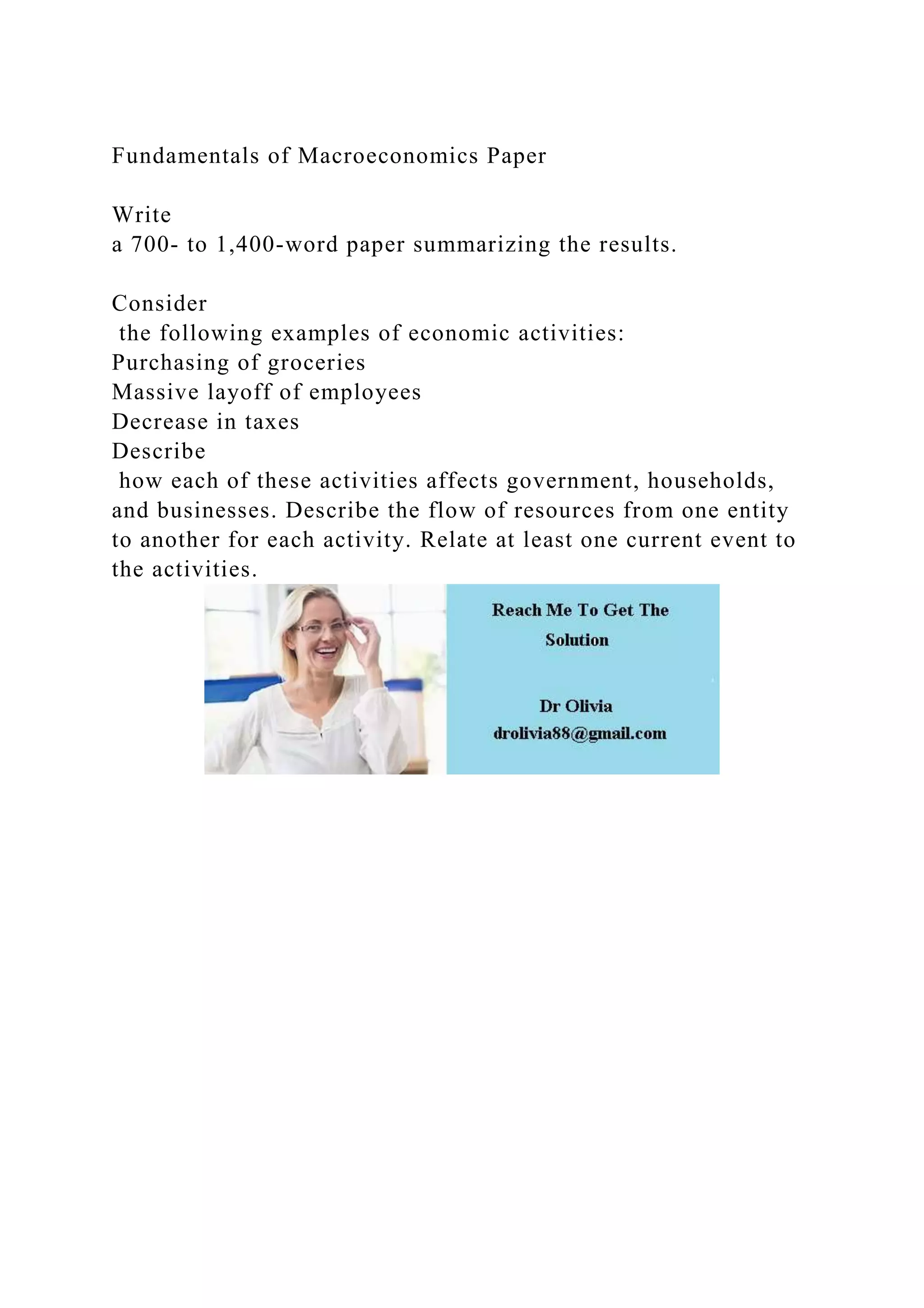 Fundamentals of Macroeconomics PaperWrite a 700- to 1,400-word.docx