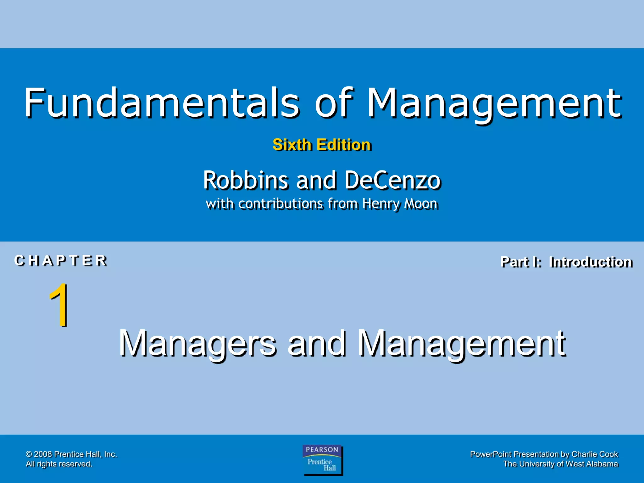 Fundamentals of management | PPT